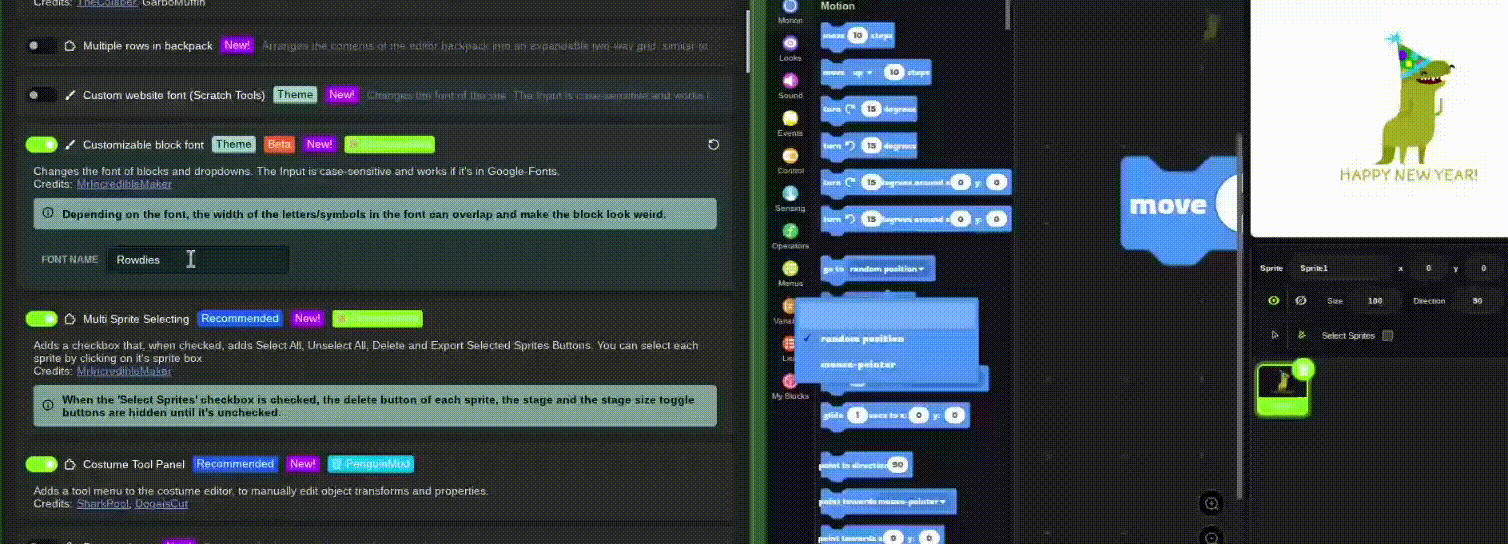 DinosaurMod - Examples